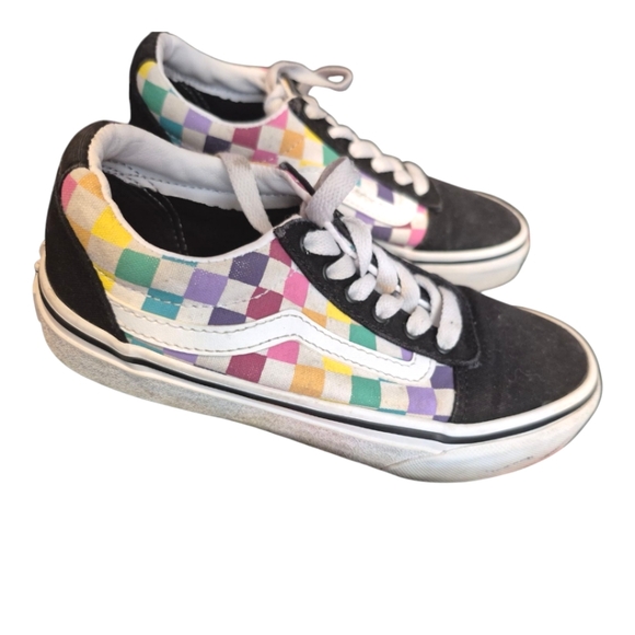 Vans | Shoes | Vans Colorful Checkered Sneakers | Poshmark